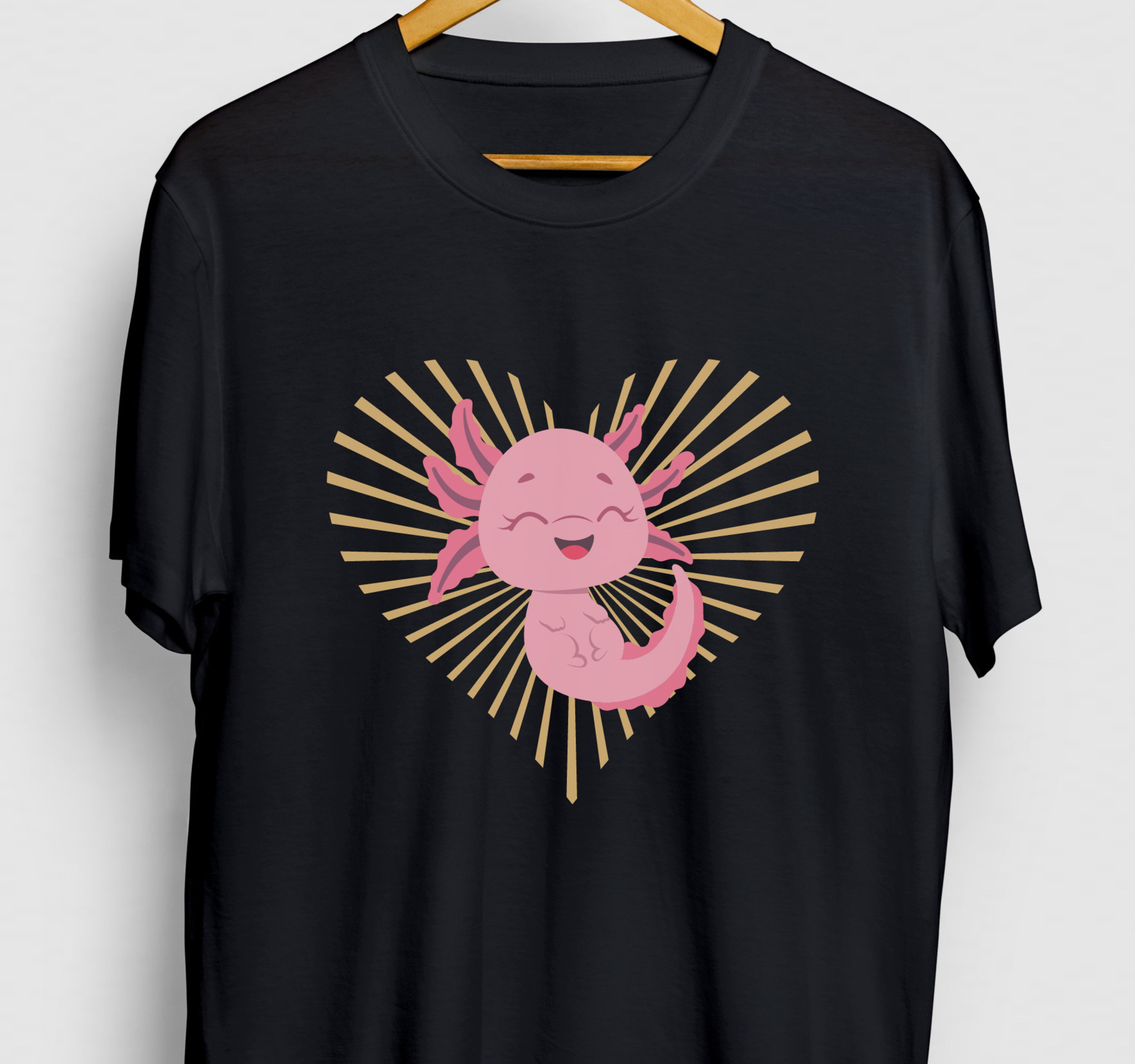 Axolotl Heart Axolotl Gift, Funny Fish Shirt, Funny Amphibian tee ...
