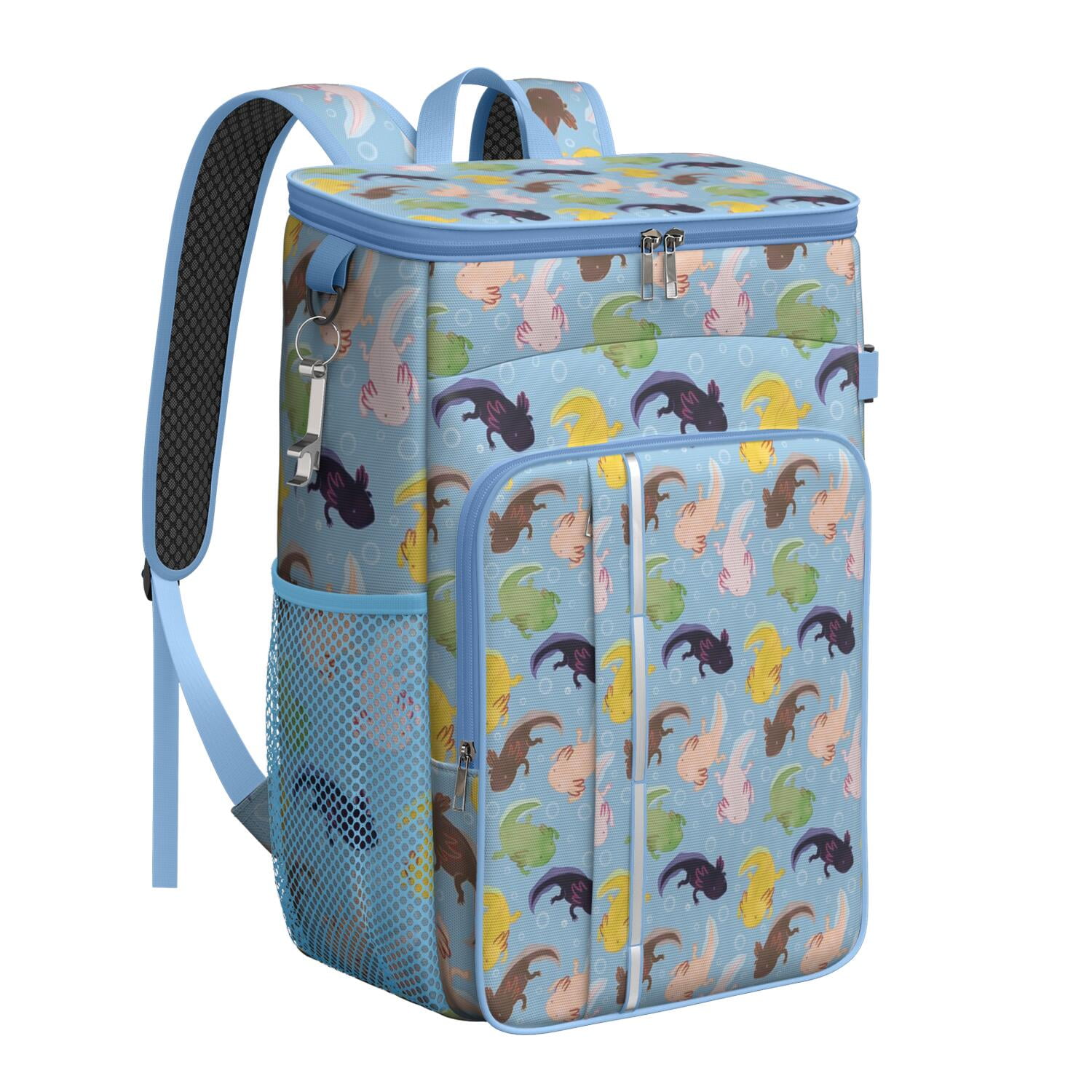 Axolotl Kawaii Cute Cartoon Insulated Cooler Backpack 20L - Leakproof ...