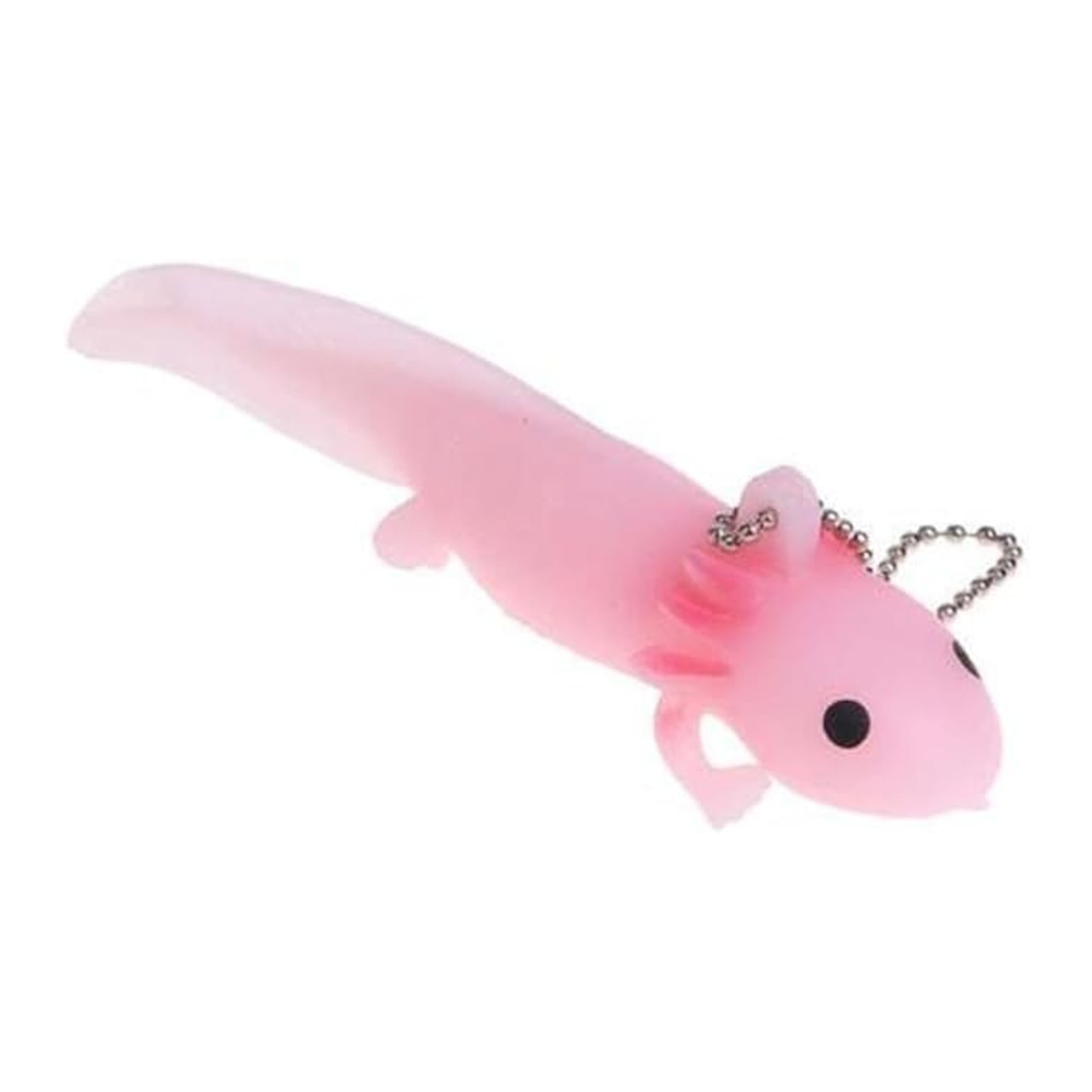 Axolotl Keychain Key Chain Rubber Soft Squishy Chain Amphibian ...