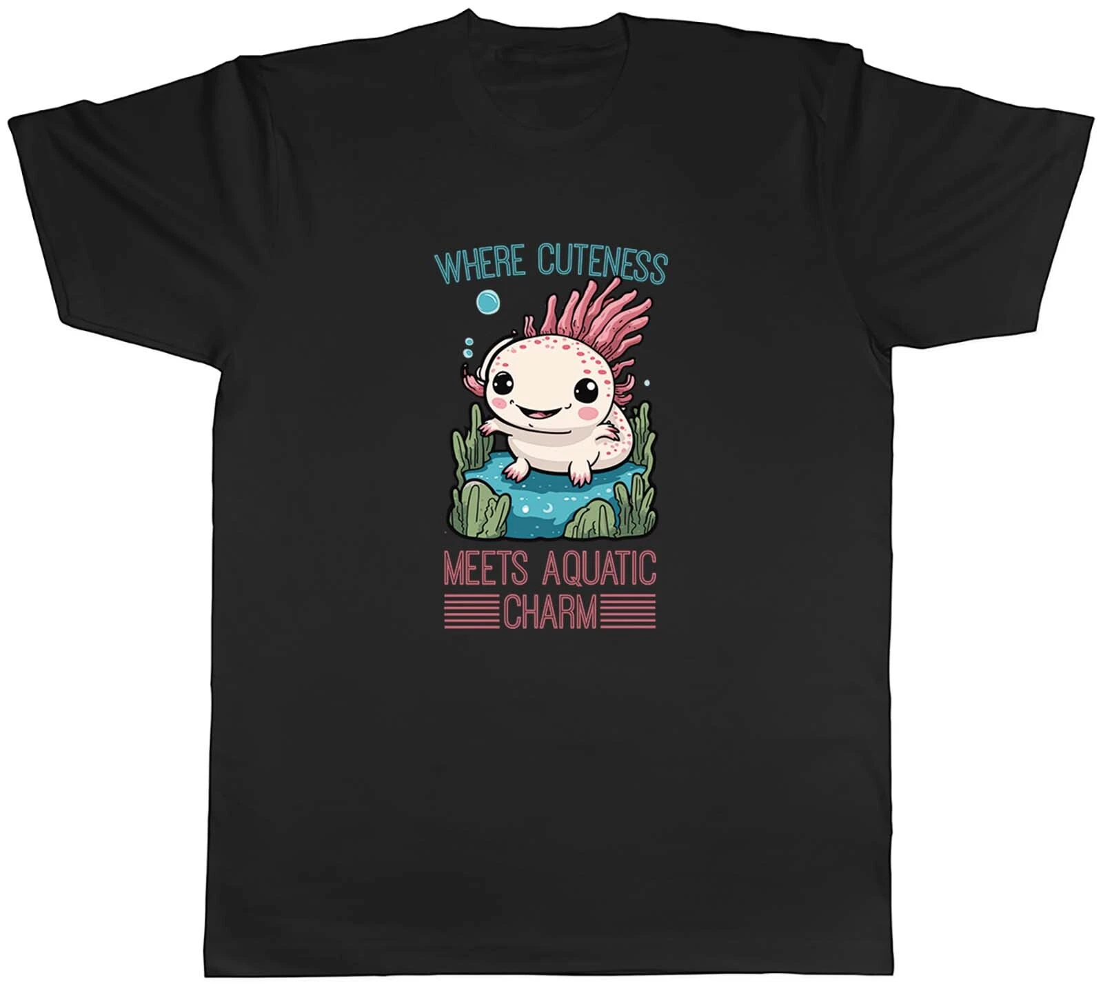 Axolotl Lover Cuteness Meets Aquatic Charm Sea Creature Pet Unisex T ...