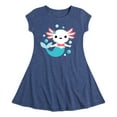 Axolotl Mermaid - Toddler & Youth Girls Fit & Flare Dress - Walmart.com