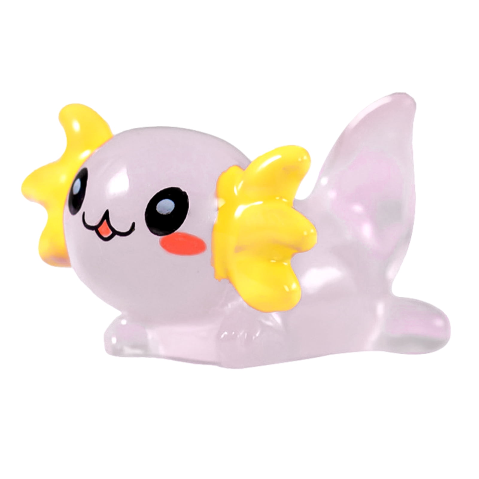 Axolotl Miniature, Cute Resin Axolotl Figure Glow in the Dark, Small ...