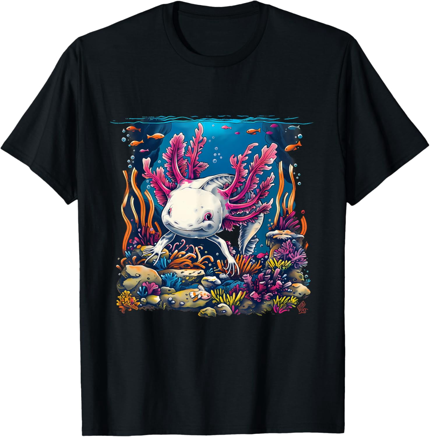 Axolotl Ocean Sea Animal Axolotl Lover Sea Ocean Axolotl T Shirt ...