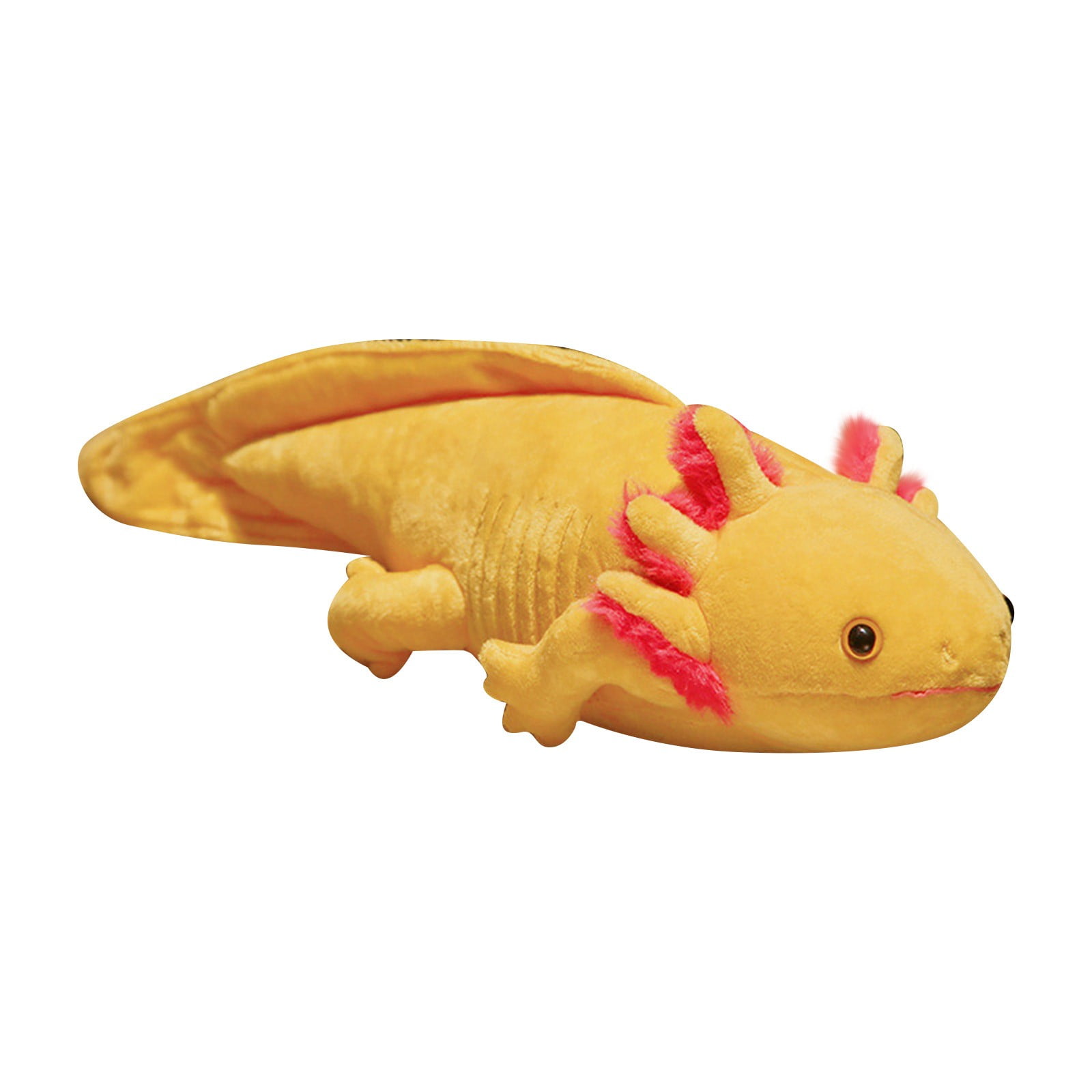 Axolotl Plush Hexagonal Salamander Plush Toy, Black & Green Realistic Axolotl Plush Toy 18" Soft ...