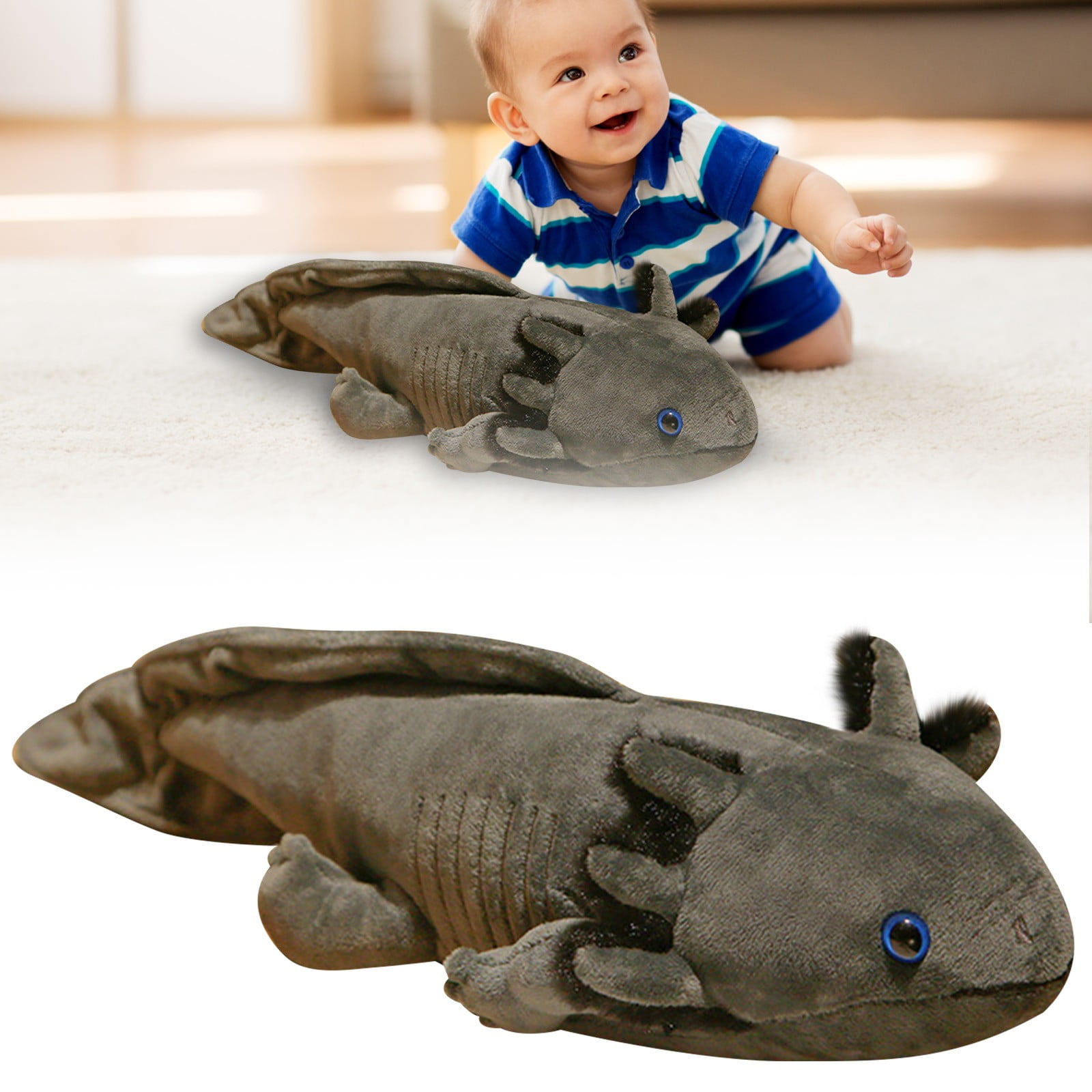 Axolotl Plush Toy 18 Inch Realistic Salamander Stuffed Animal, Unique ...