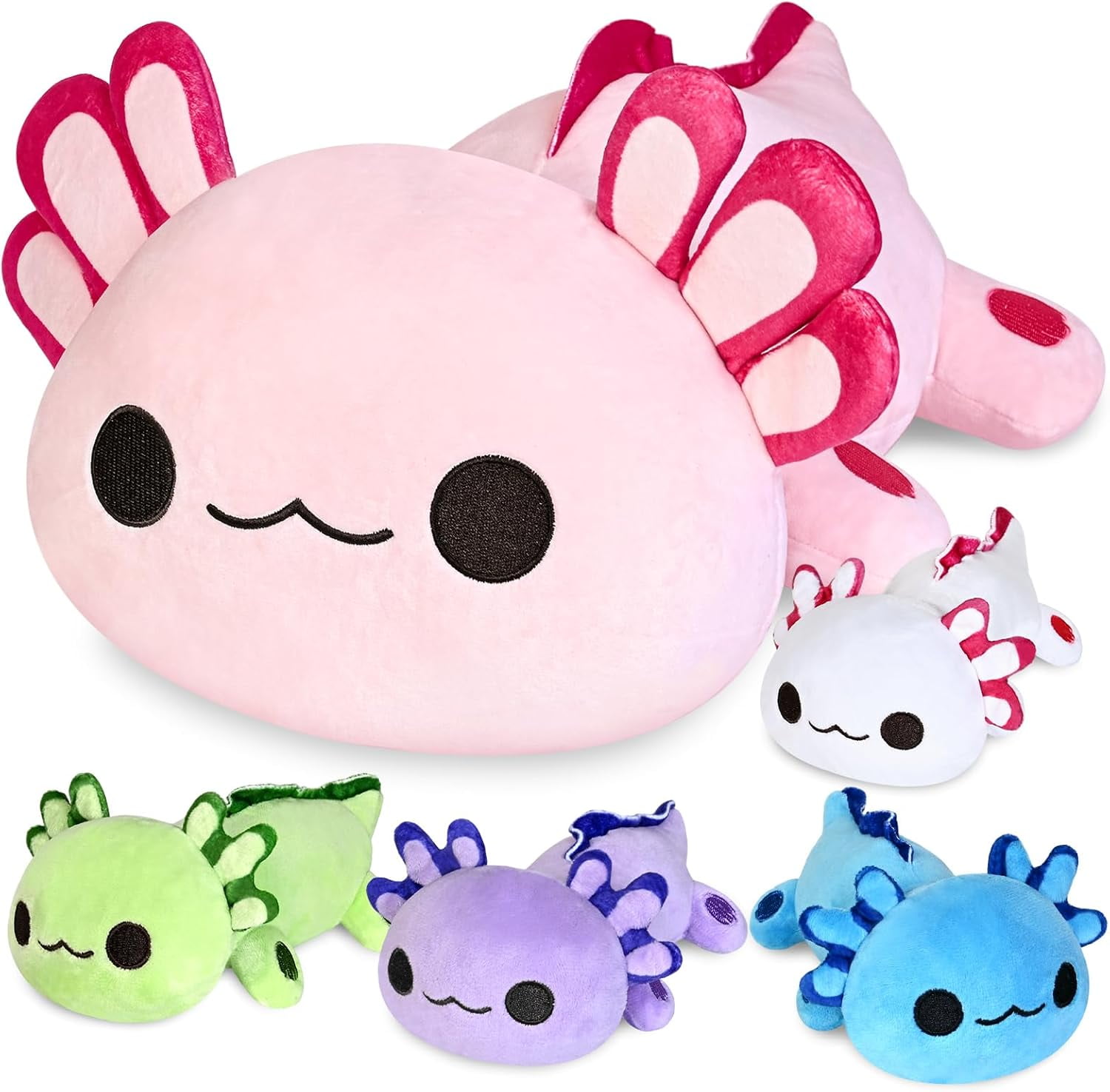 Axolotl Plush Toys for Ages 3 4 5 6 7 8+ Year Old- Axolotl Mommy ...