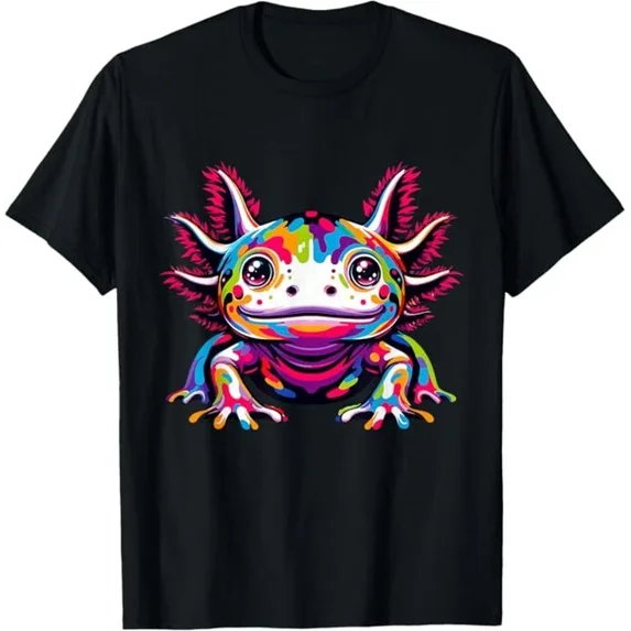 Axolotl Rainbow Kawaii Colorful Love Axolotls Herpetologist And Shirt S ...