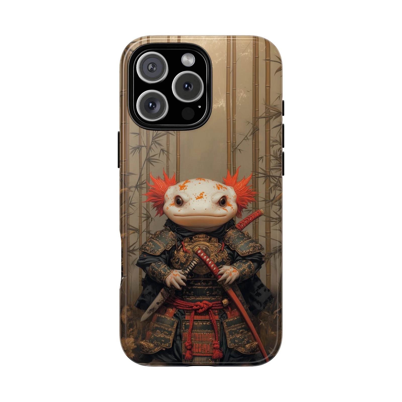 Axolotl Samurai Bamboo Phone Case for iPhone 17-11 Pro Max - Walmart.com