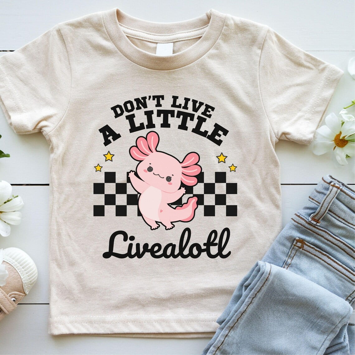 Axolotl Shirt, Cute Axolotl Tshirt, Family Axolotl Theme Tshirts, Girls ...