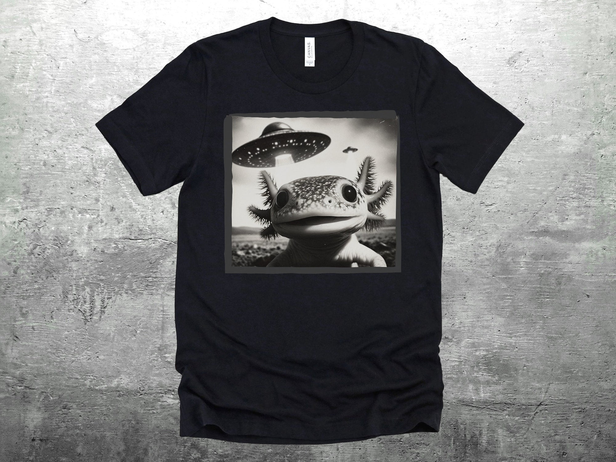 Axolotl Shirt Flying Saucer Selfie Tee 3001 TShirt Funny Selfie Shirt ...