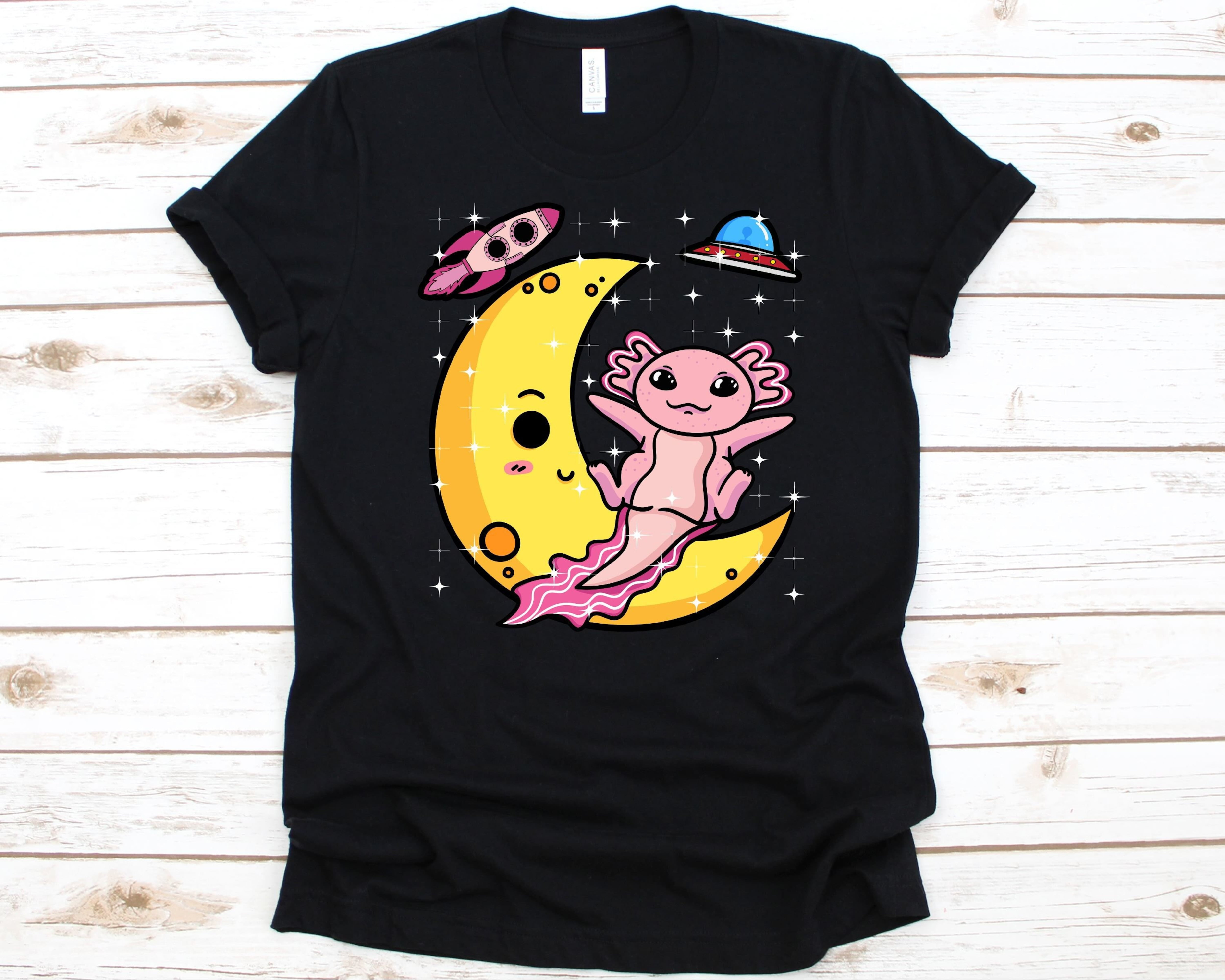 Axolotl Space Shirt, Ambystoma Mexicanum, Paedomorphic Salamander ...