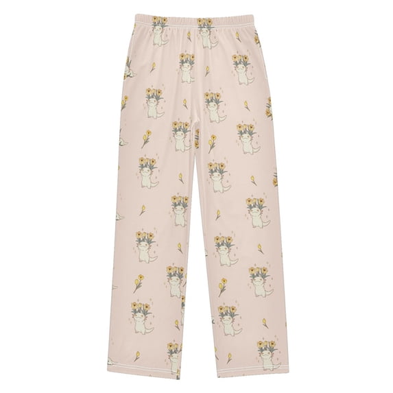 Axolotl Tulip Flower Pajama Pants Soft and Lightweight Elastic ...