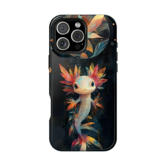 Axolotl Vibrant Amphibian Fantasy Magical Dream Creature Art Phone Case ...