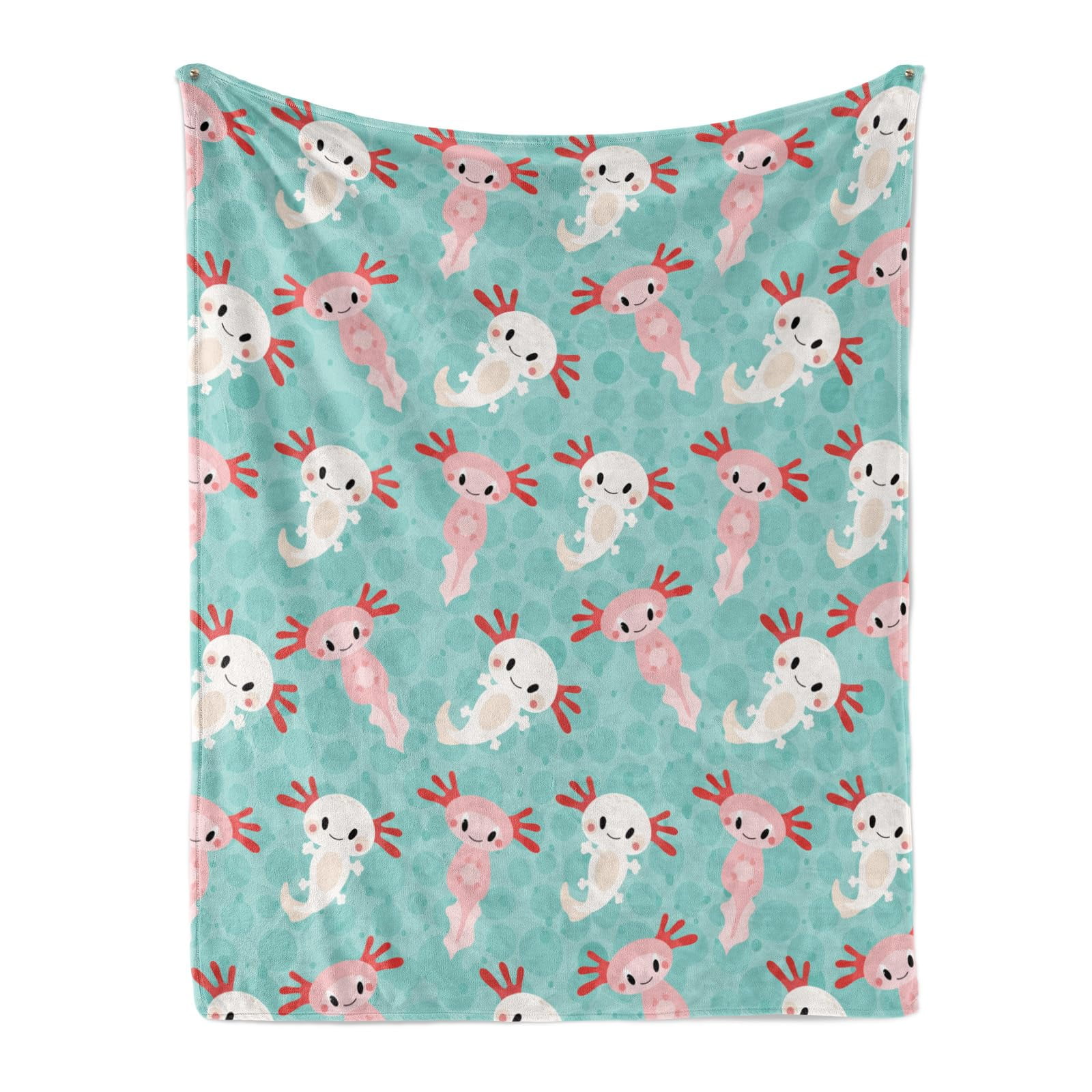 Axolotls Blanket Axolotl Gifts Soft Flannel Lightweight Axolotl Throw ...