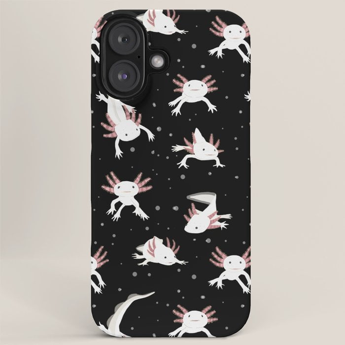 Axolotls Cute Water Animal Kawaii Cartoon Design Phone Case for iPhone ...