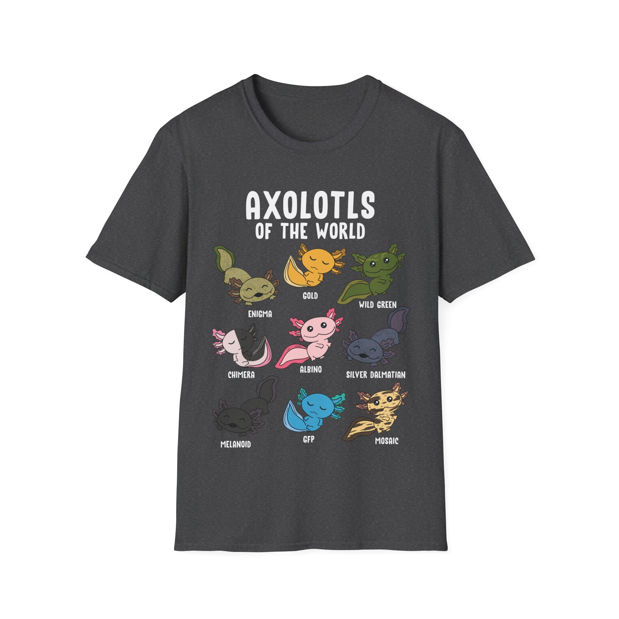 Axolotls Of The World Kawaii Types Of Axolotl Fish Amphibian - Walmart.com
