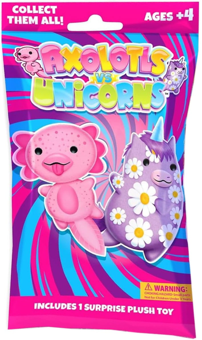 Axolotls vs Unicorns Mini Plush Mystery Pack (1 RANDOM Figure) - Walmart.com