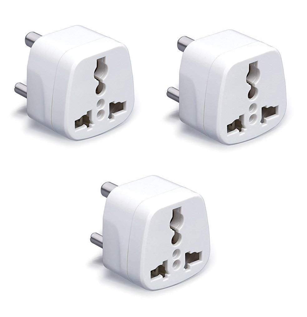 Axtella Pack of 3 Universal Traveller Conversion Plug 3 Pin Socket ...
