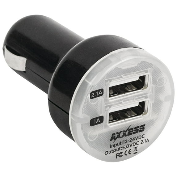 Axxess Mobility AXM-2USB-CLA Dual-USB Compact Device Charger - Walmart.com