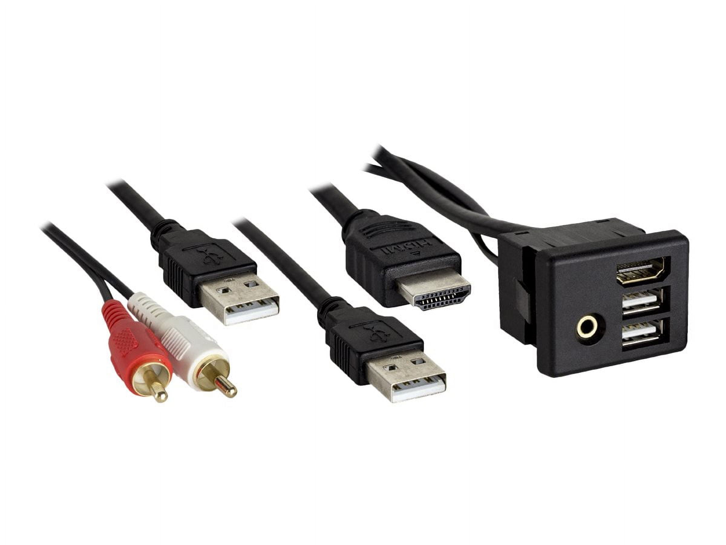 Axxess USB Hub Replacement Knockout - Video / audio / data cable - USB ...