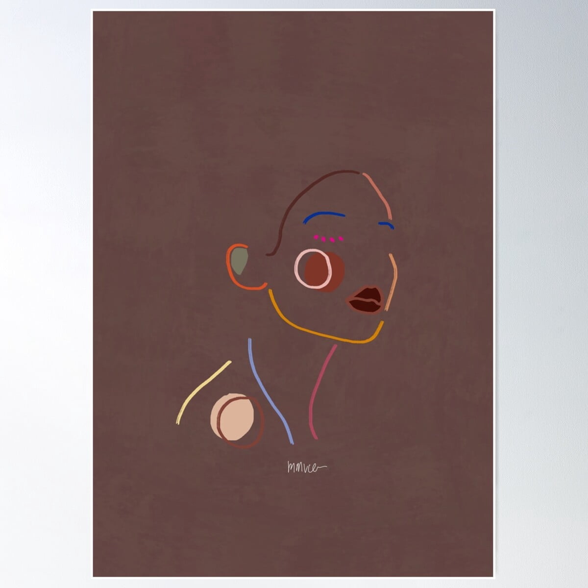 Aya Poster Wall Art, Modern Wall Decor For Living Room Bedroom, 8x12 ...