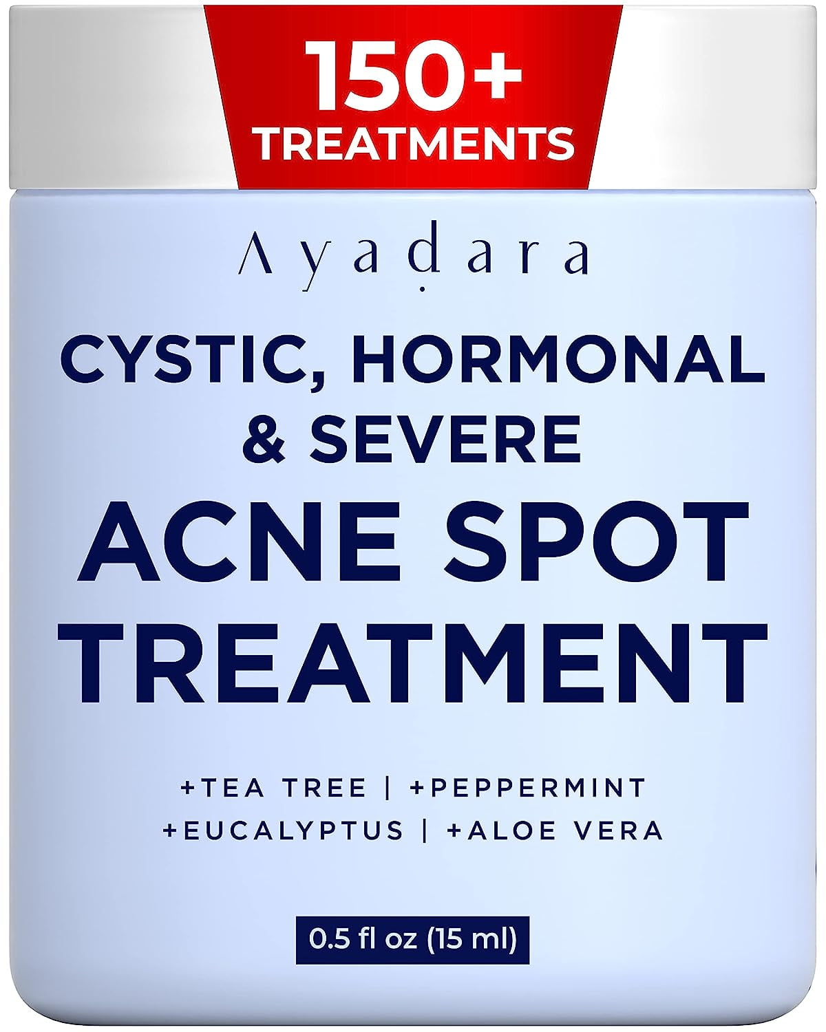 Ayadara Warrior One Acne Spot Treatment Cream, Cystic & Hormonal Acne ...