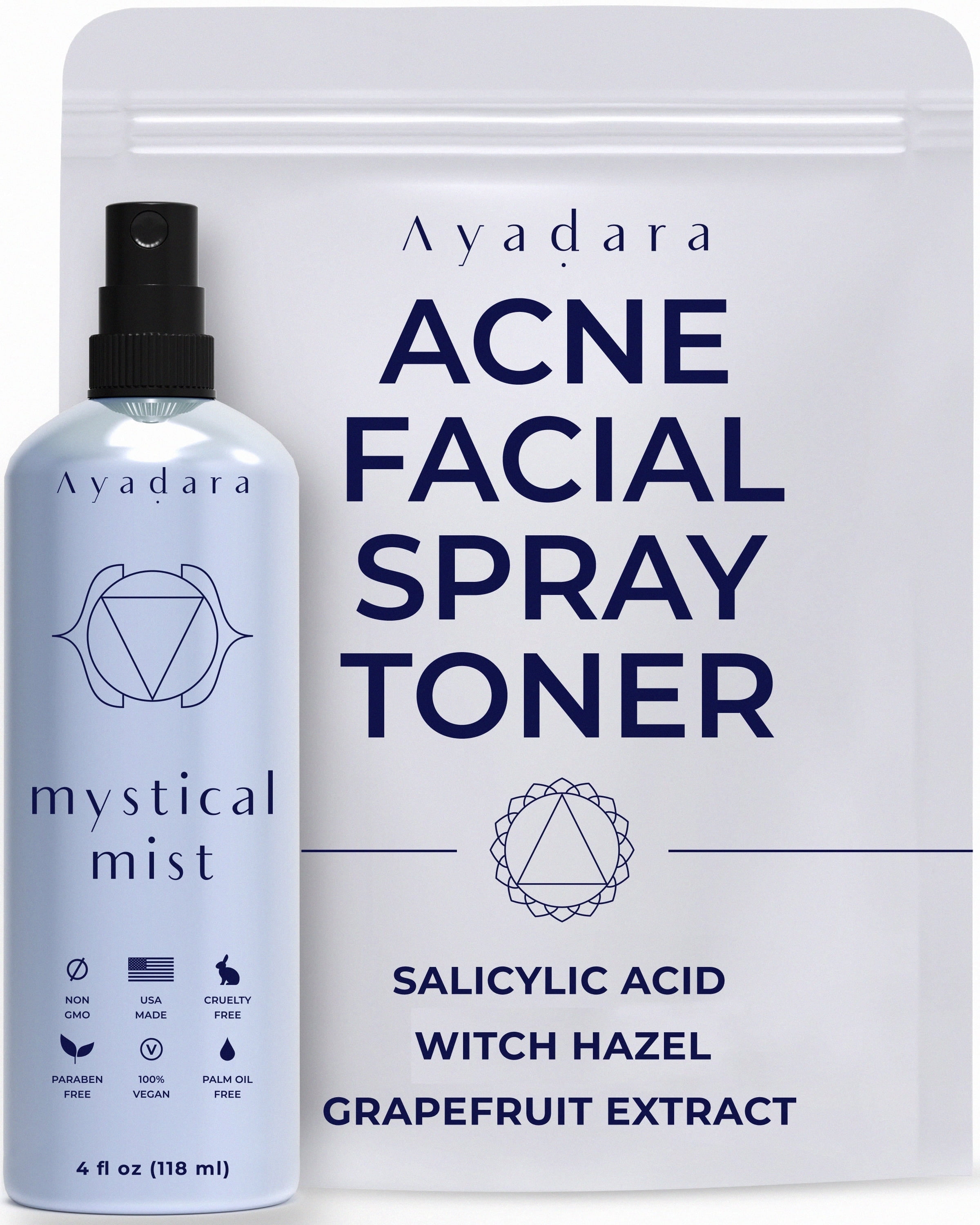 Ayadara Facial Toner for Sensitive Skin, Witch Hazel and Salicylic Acid ...