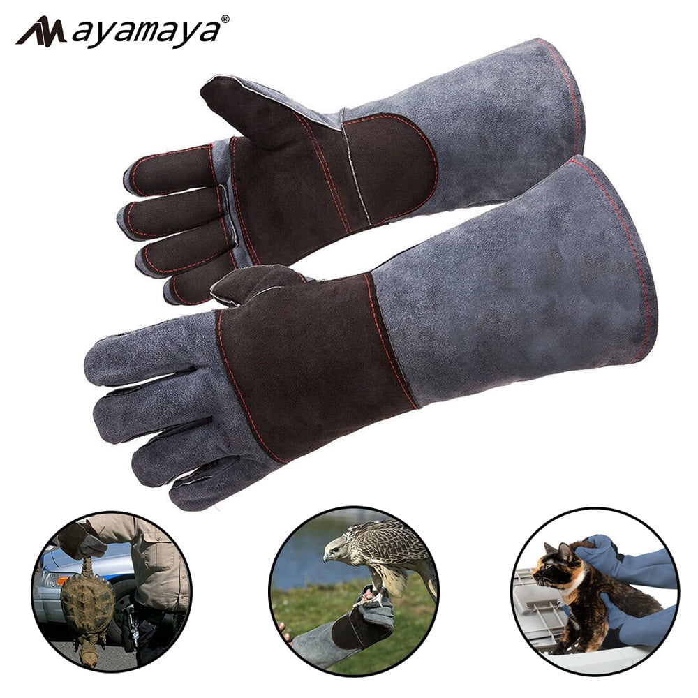 Ayamaya Bite Proof Gloves, Animal Handling Gloves Kevlar Reinforced ...