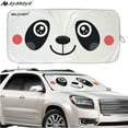 Ayamaya Panda Windshield Sun Shade, Anti-UV, Cartoon, Foldable, Fits ...