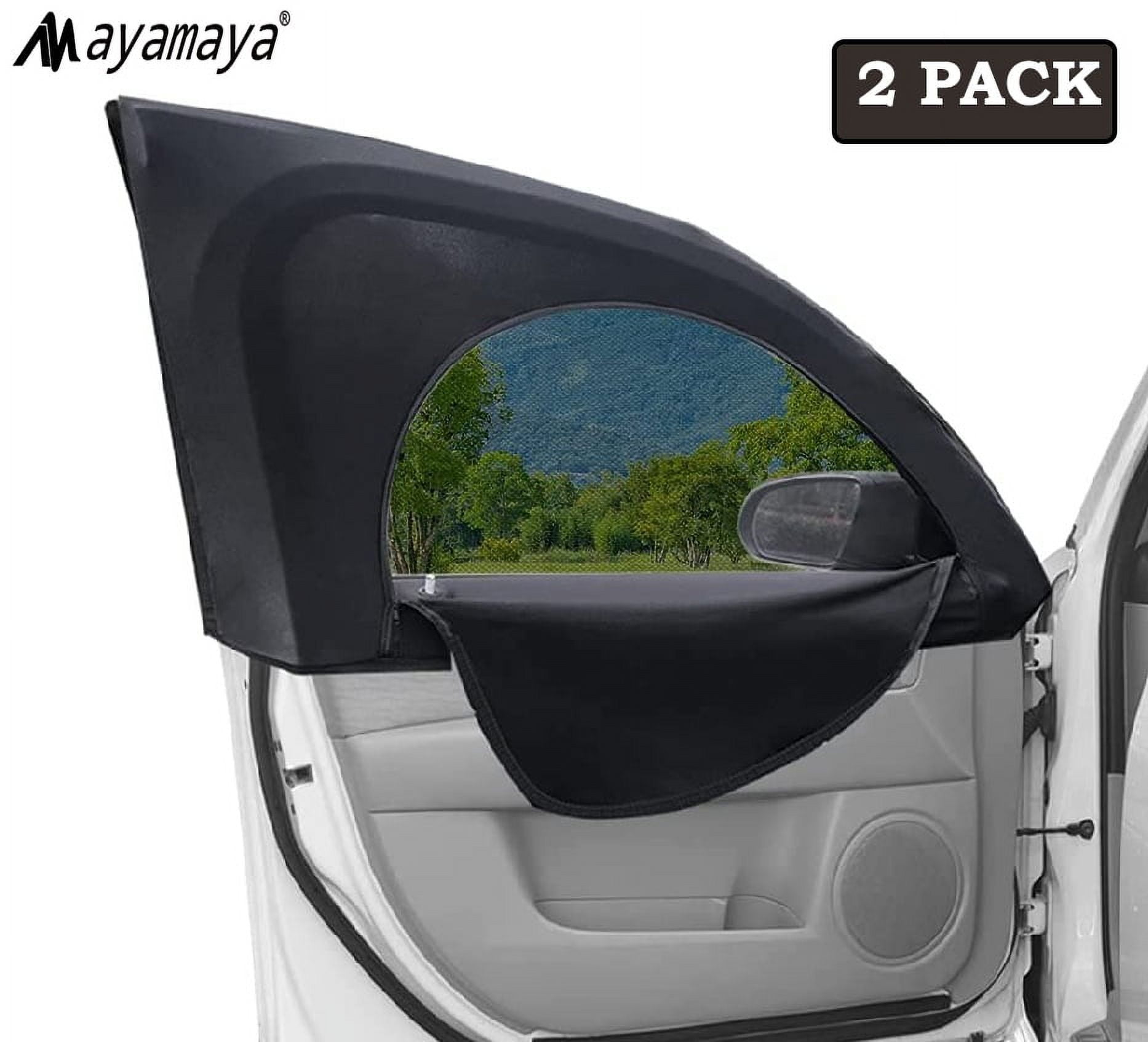 Ayamaya Car Window Covers,Double Layer Car Window Shade with Zipper ...
