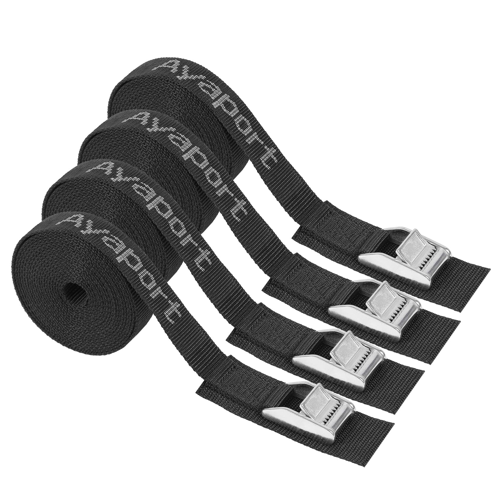Ayaport Stainless Steel Cam Buckle Tie Down Straps Straps 2200lbs Break ...