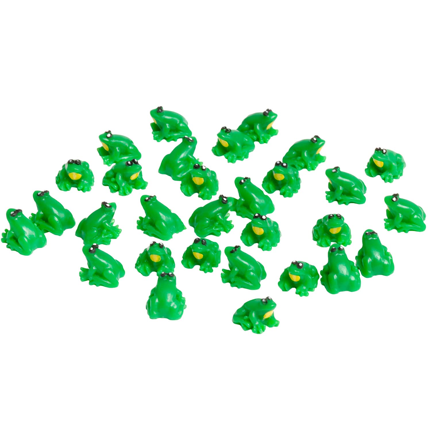 Aydinids 30 Pcs Resin Mini Frogs Miniature Green Frog Figurine Frog ...