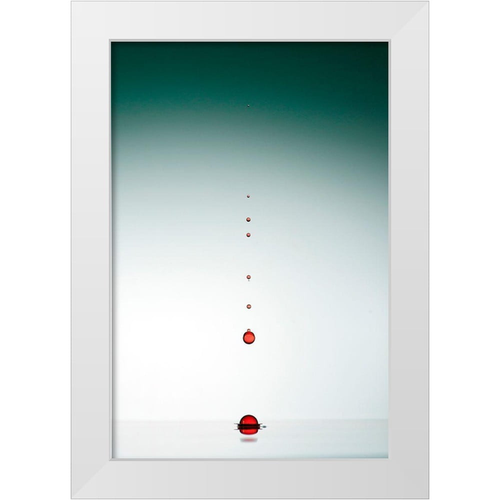 Aydogdu, Veli 23x32 White Modern Wood Framed Museum Art Print Titled - Evolution Of Waterdrops ...