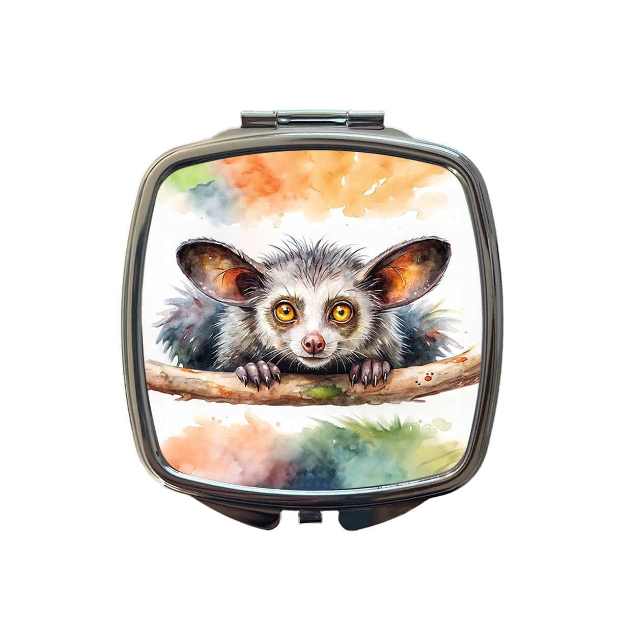 Aye Aye Long Fingered Lemur Watercolor Travel Makeup Handbag Purse ...