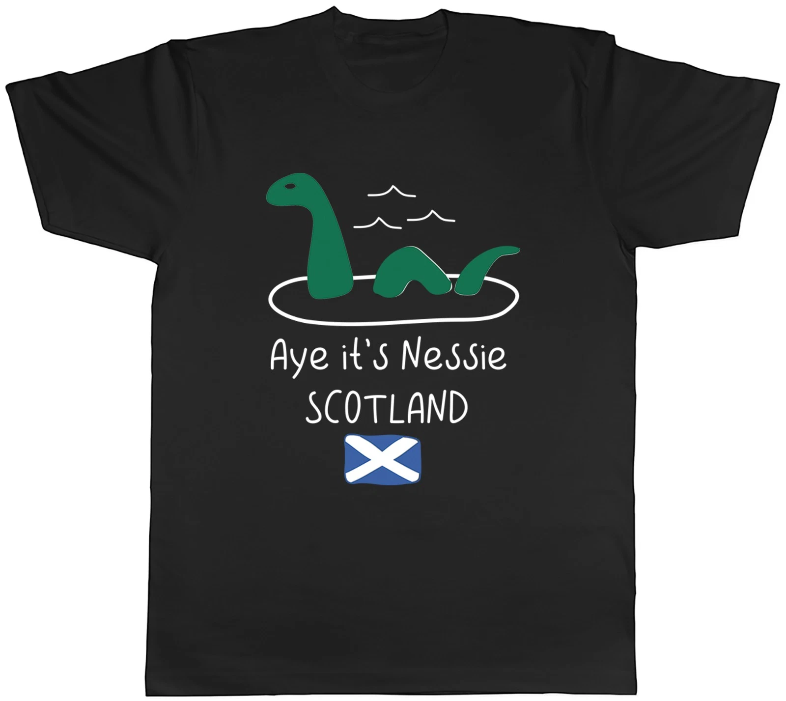 Aye Its Nessie Funny Lochness Monster Scotland Heritage Unisex T-Shirt ...