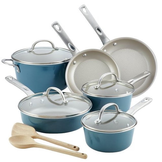 Ayesha Curry 12 Piece Nonstick Cookware Set, Versatile Pots and Pans ...