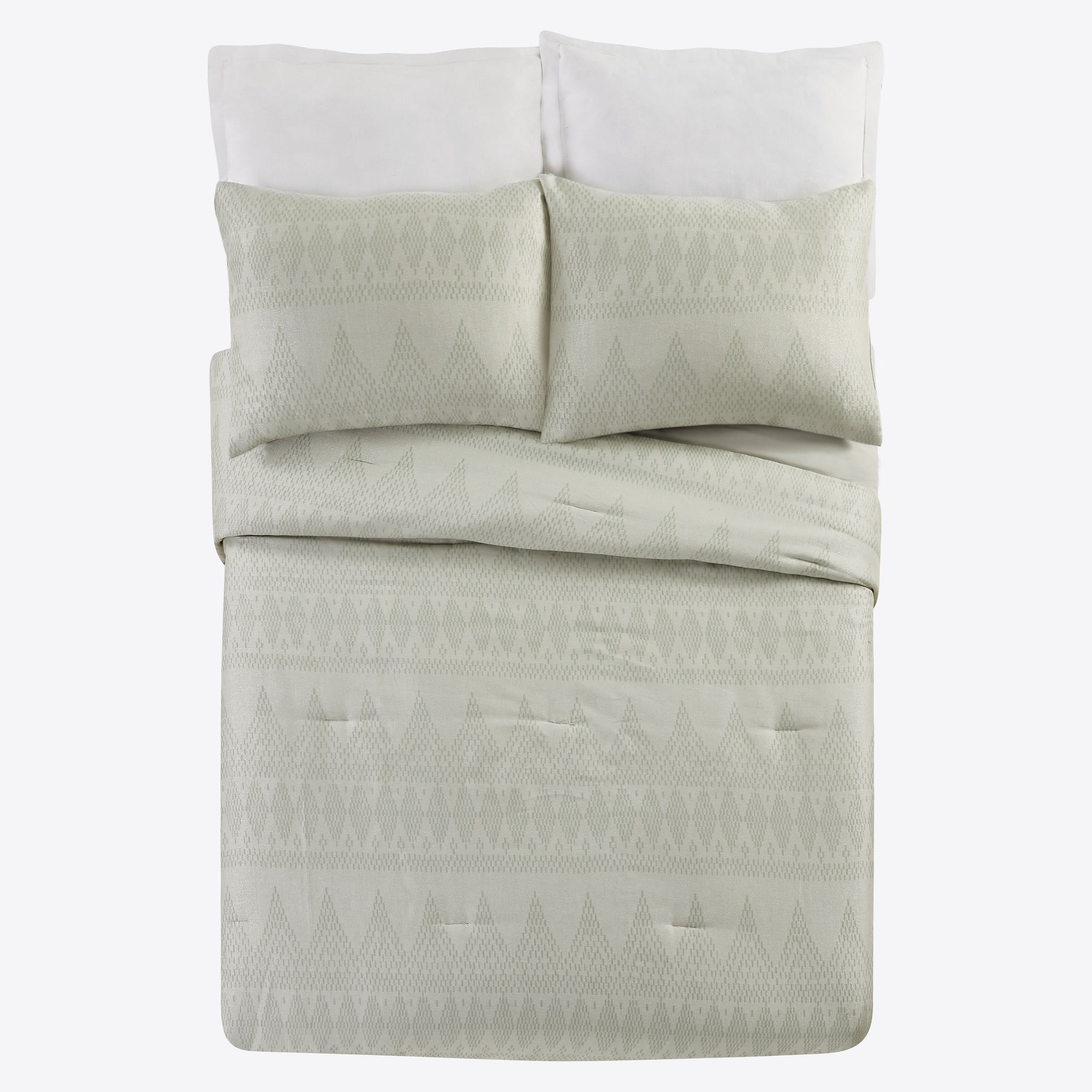 Ayesha Curry Woven Diamonds 3-PC Duvet Set, Full/Queen, Taupe - Walmart.com