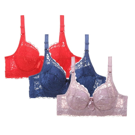 Ayfxijin Bras for Women,2PC Women Leopard-Print Front Buckles Underwear ...