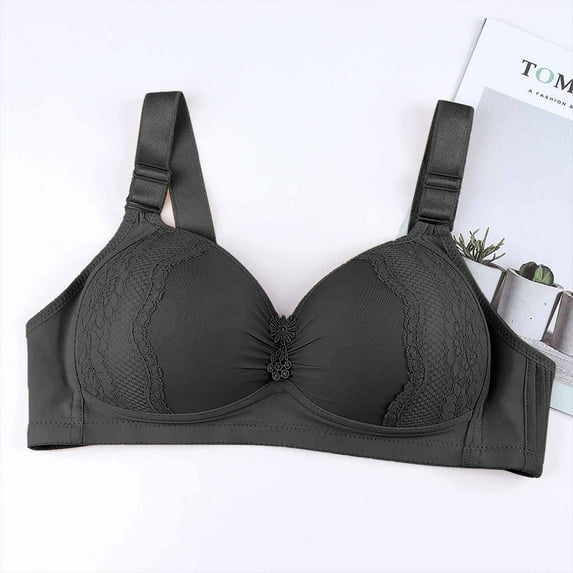 Ayfxijin Bras for Women No Underwire,Ladies Traceless No Steel Ring ...