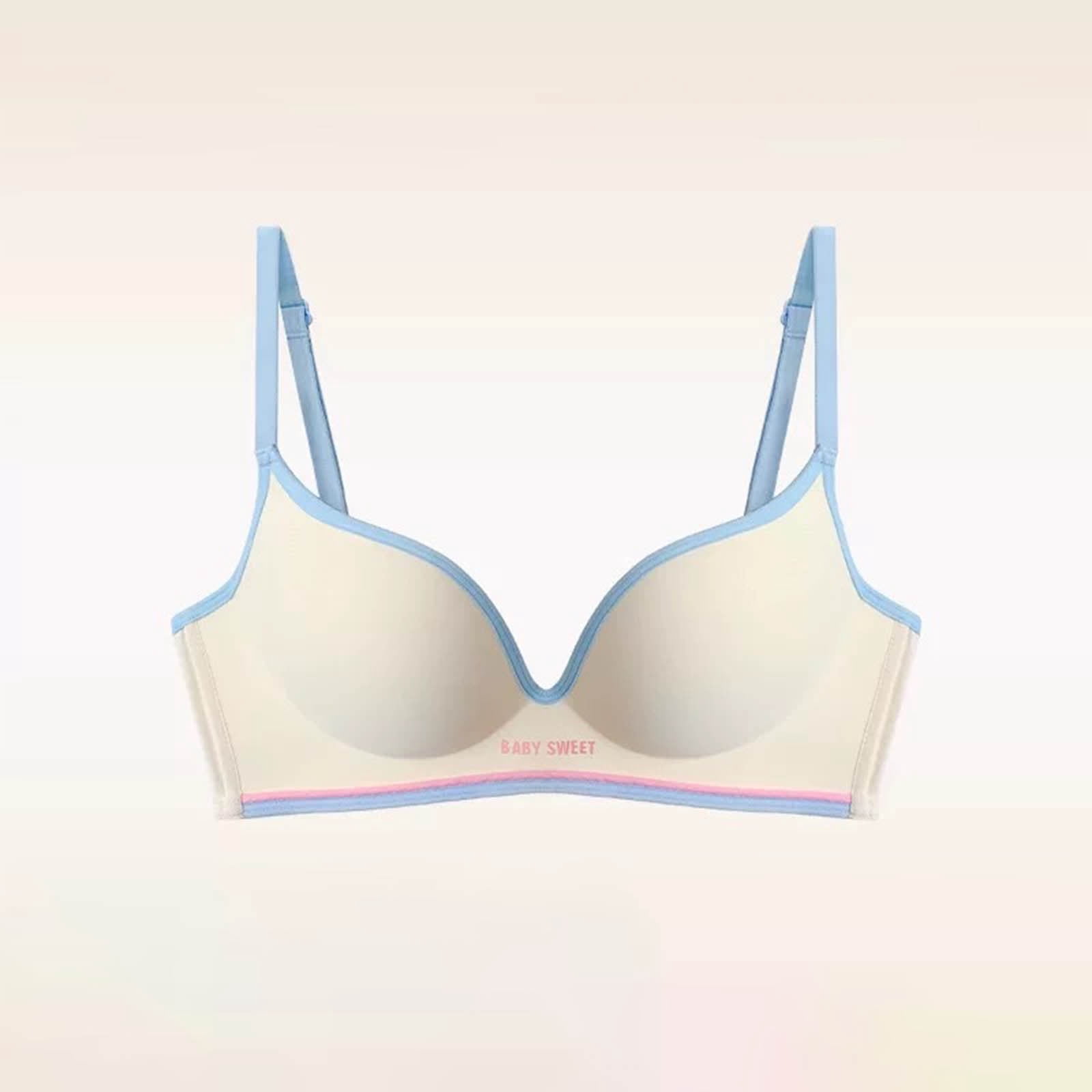 Ayfxijin Bras for Women No Underwire,Women's Solid Lifting Gathering ...