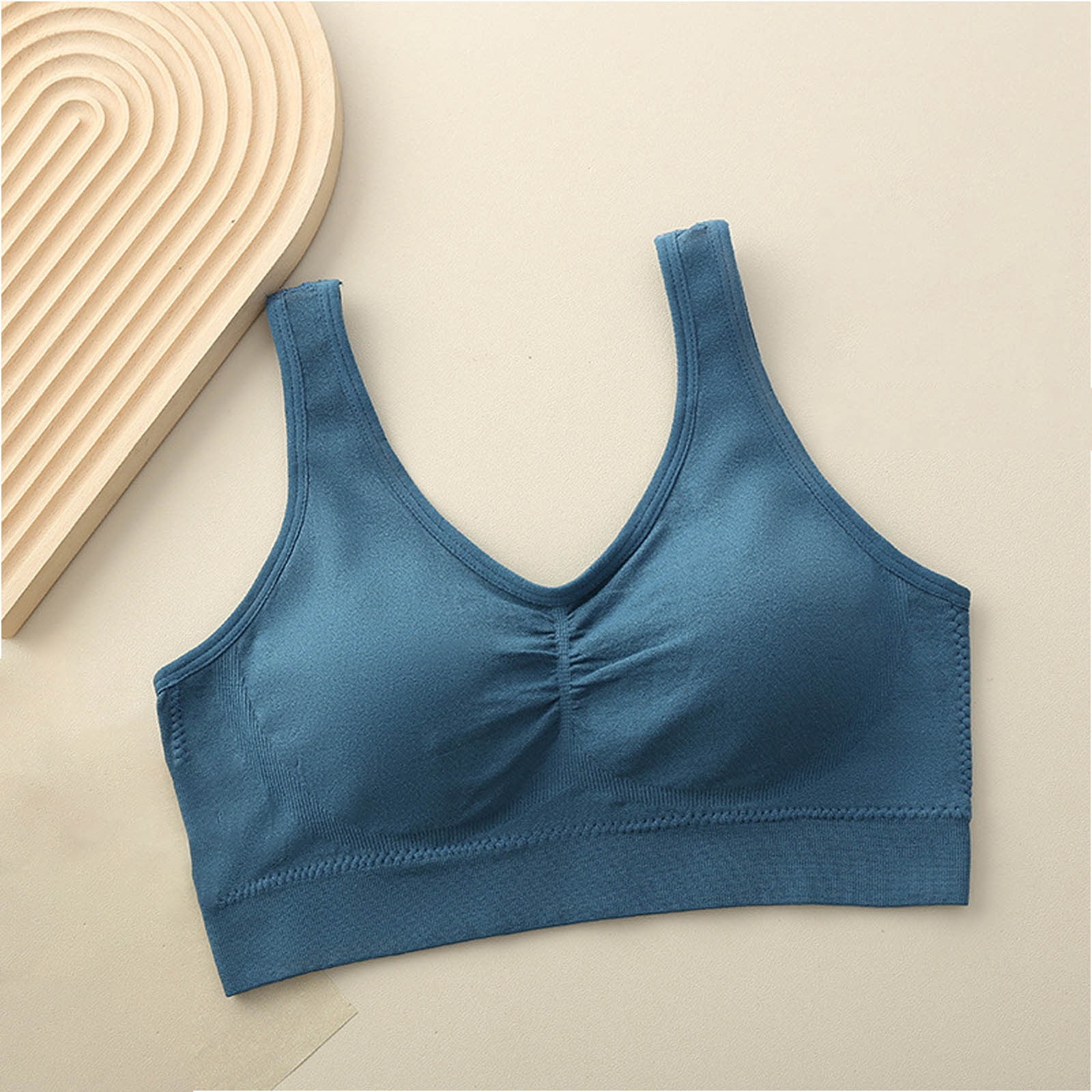 Ayfxijin Bras for Women,Wireless Bras Women Wide-shouldered Beautiful ...