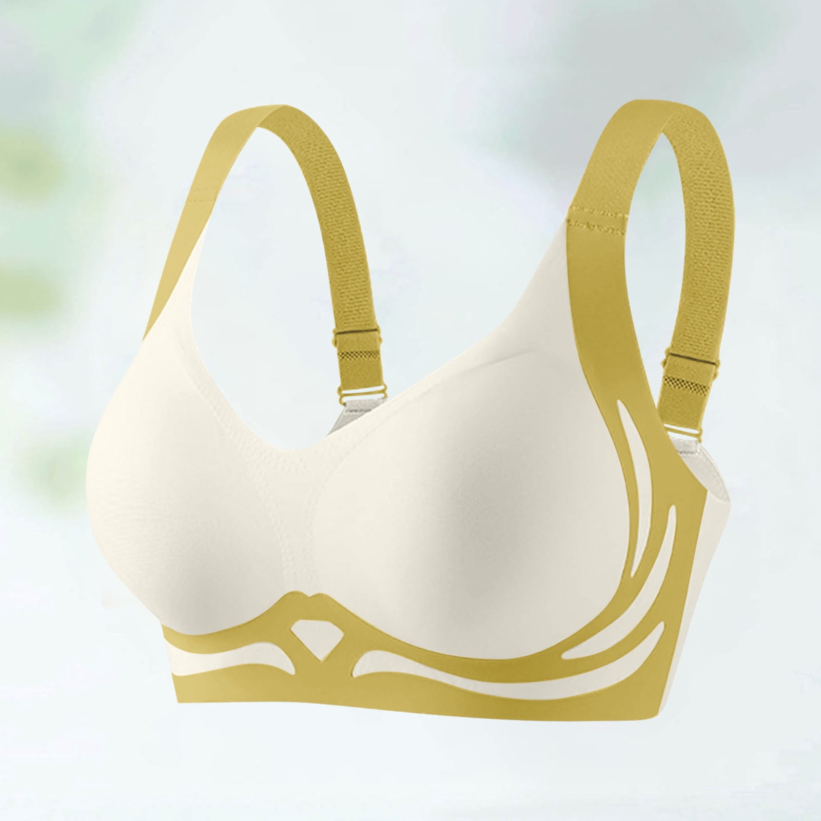Ayfxijin Bras for Women,Women's Solid Blocking Lifting Gathering ...