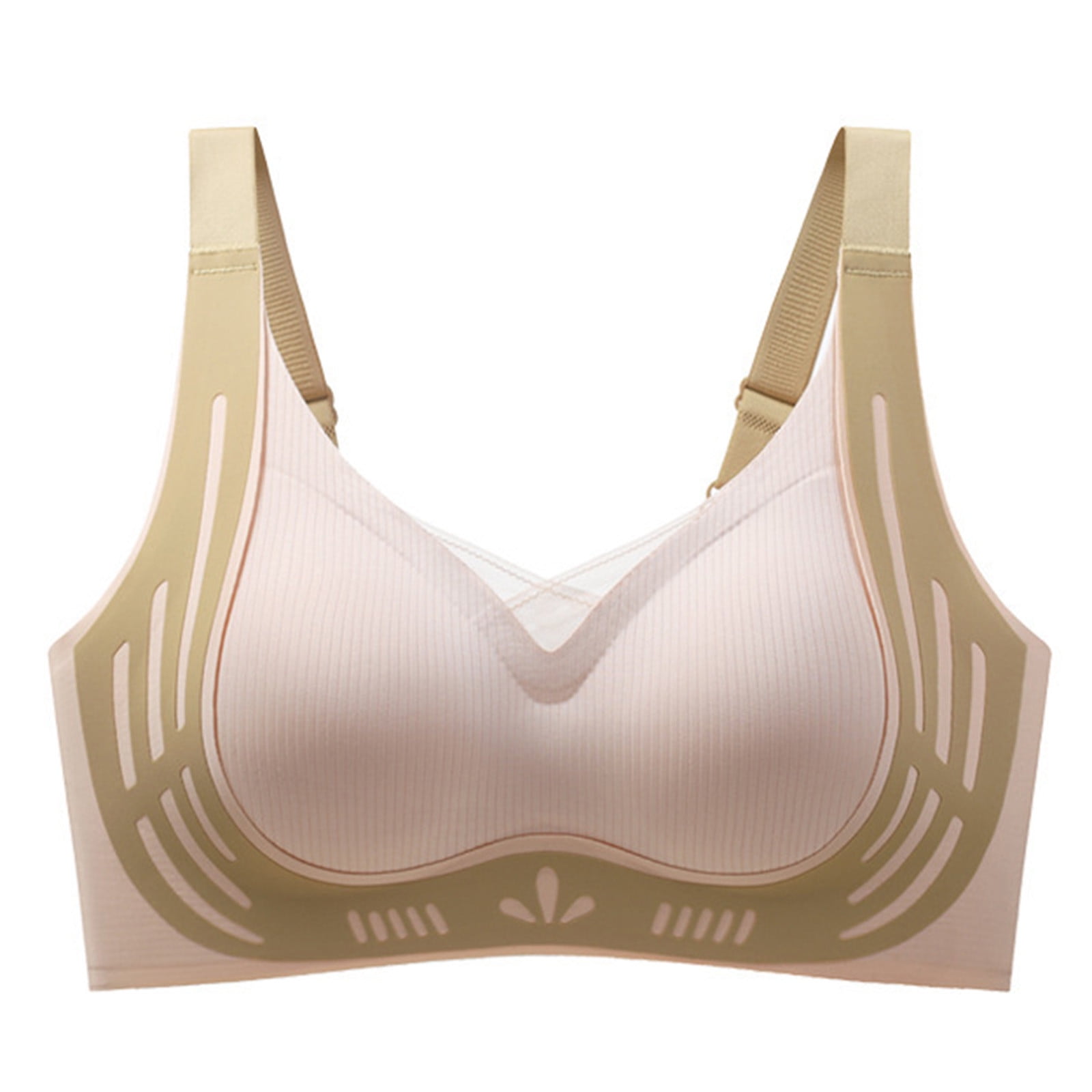 Ayfxijin Everyday Bras,Women Fashion Seamless Contrast Sponge Underwear ...