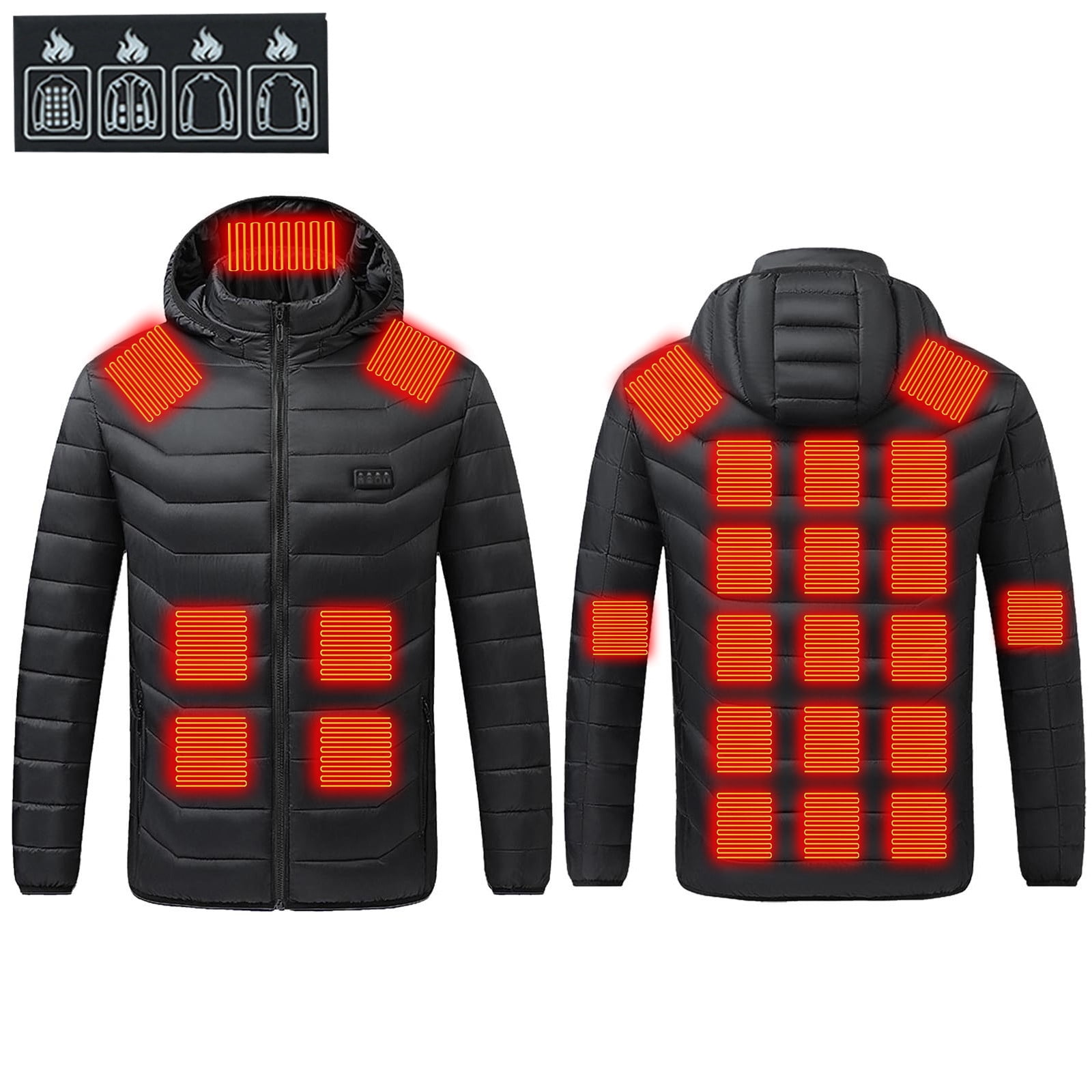 Ayfxijin Heated Jackets for Men Women,USB Intelligent Constant ...