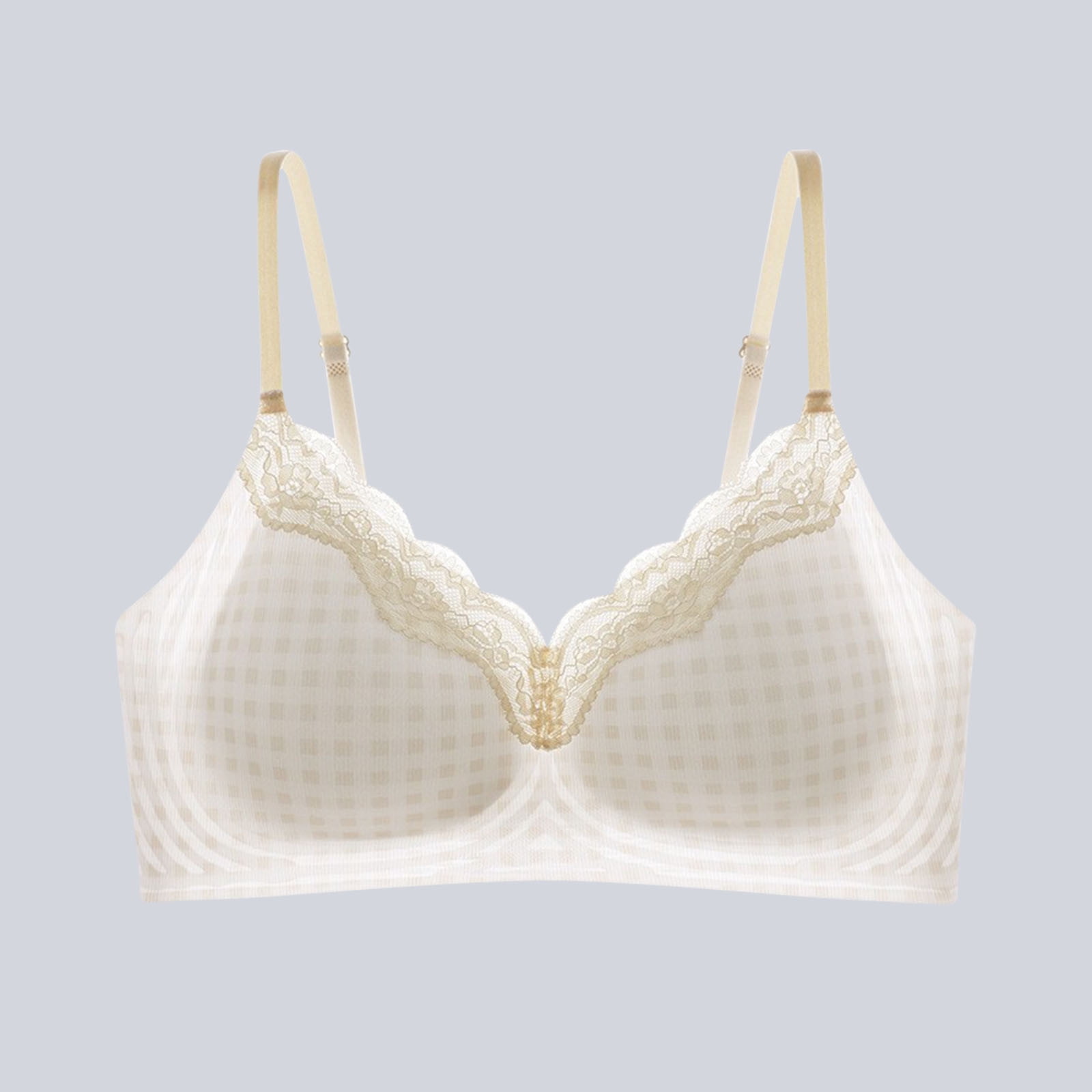 Ayfxijin Wireless Bras for Women,Women's Solid Lifting Gathering ...