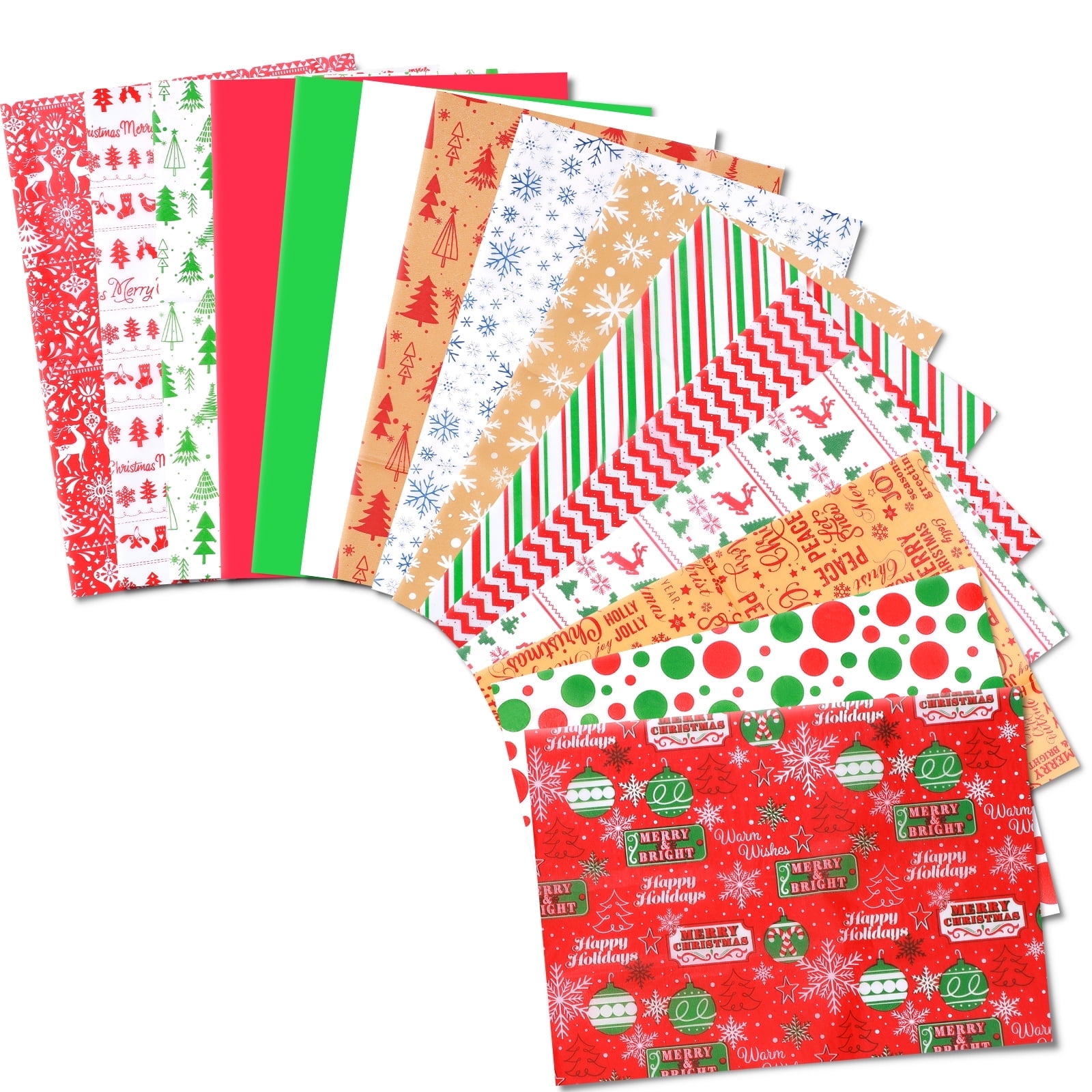 Ayieyill 150pcs Christmas Tissue Paper Sheets Christmas Wrapping Paper ...