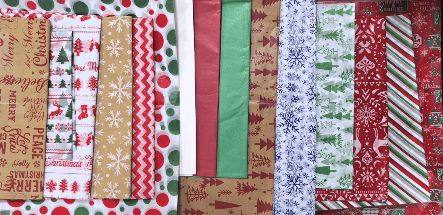 Ayieyill 150pcs Christmas Tissue Paper Sheets Christmas Wrapping Paper ...