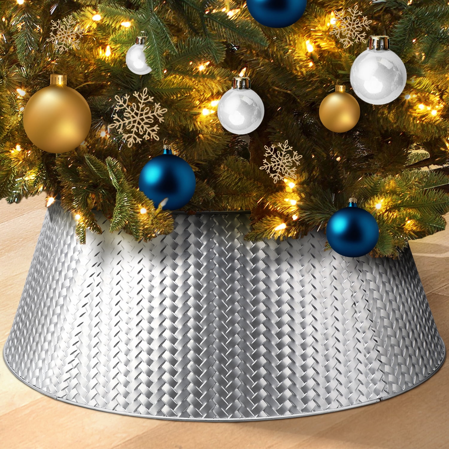 Ayieyill 28" Christmas Tree Collar, Christmas Tree Collar Basket Skirt ...