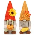 Ayieyill 2Pack Thanksgiving Gnomes, Mr and Mrs Swedish Tomte Doll with ...