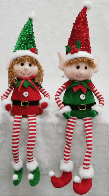 Ayieyill 2Pcs Christmas Elf, Elf Plush Christmas Stuffed Dolls, 12" Boy ...